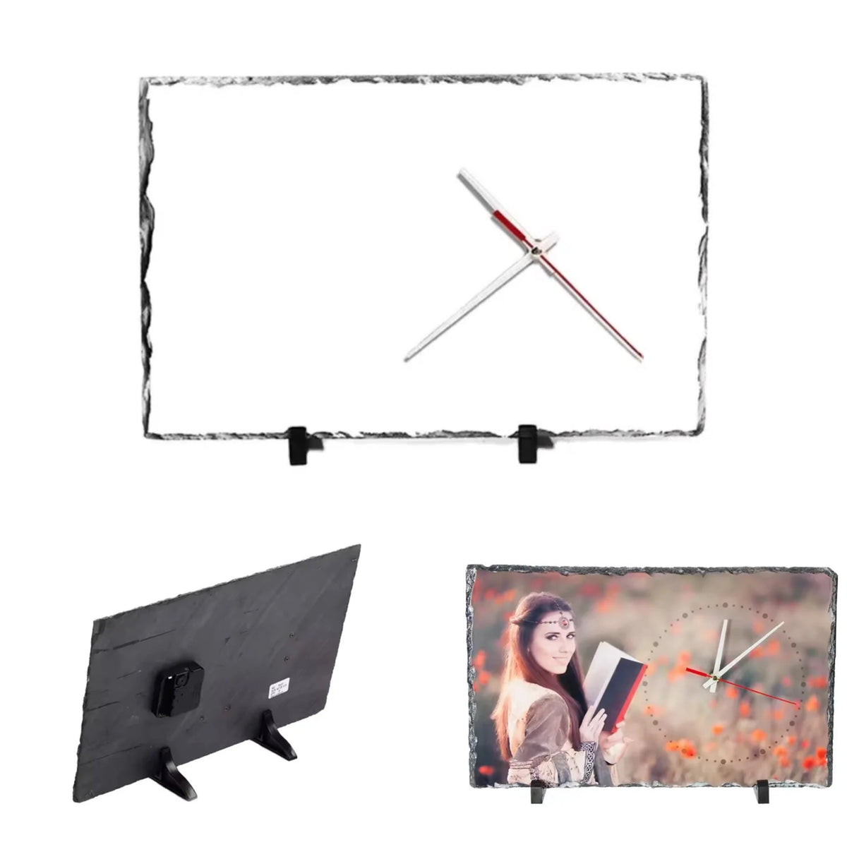 Large Sub Photo Slate Wall clock 15.7”x 9.8” – Bradshaw Blanks