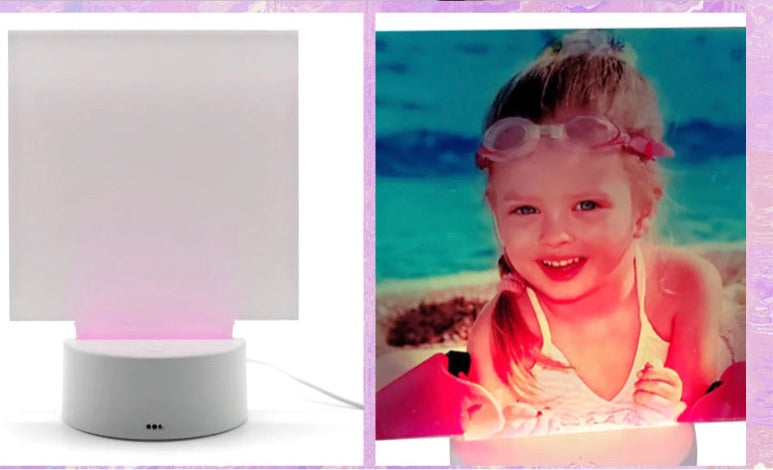 Acrylic picture frame LED light Color changing photo frame – Bradshaw ...